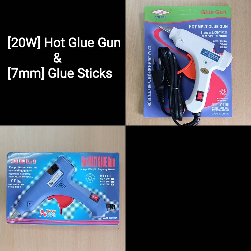 [20W] Pistol Gam Panas/ Hot Glue Gun/ Hot Melt Glue Gun Portable ...