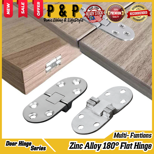 Zinc Alloy 180° Flat Folding Hinge Folding Flip Top Hinge , Furniture ...
