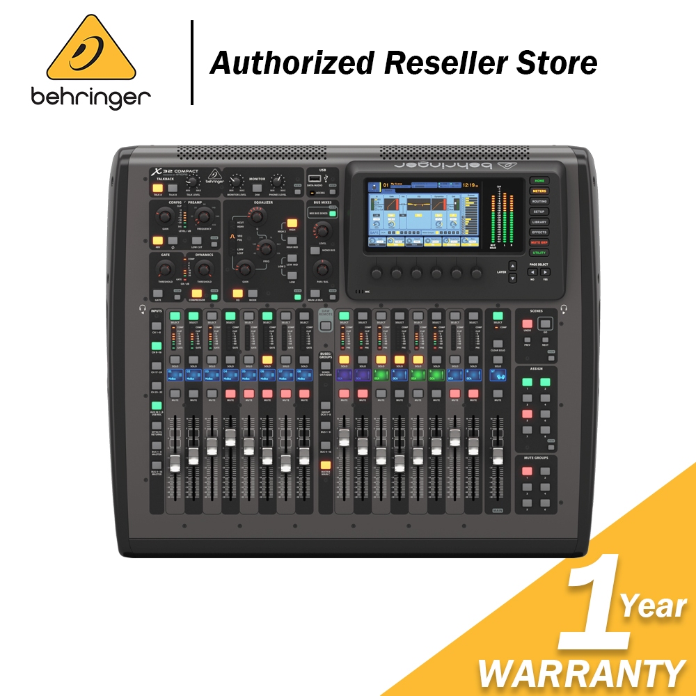Behringer X32 COMPACT 40-channel Digital Mixer (X32COMPACT / X-32 / X ...
