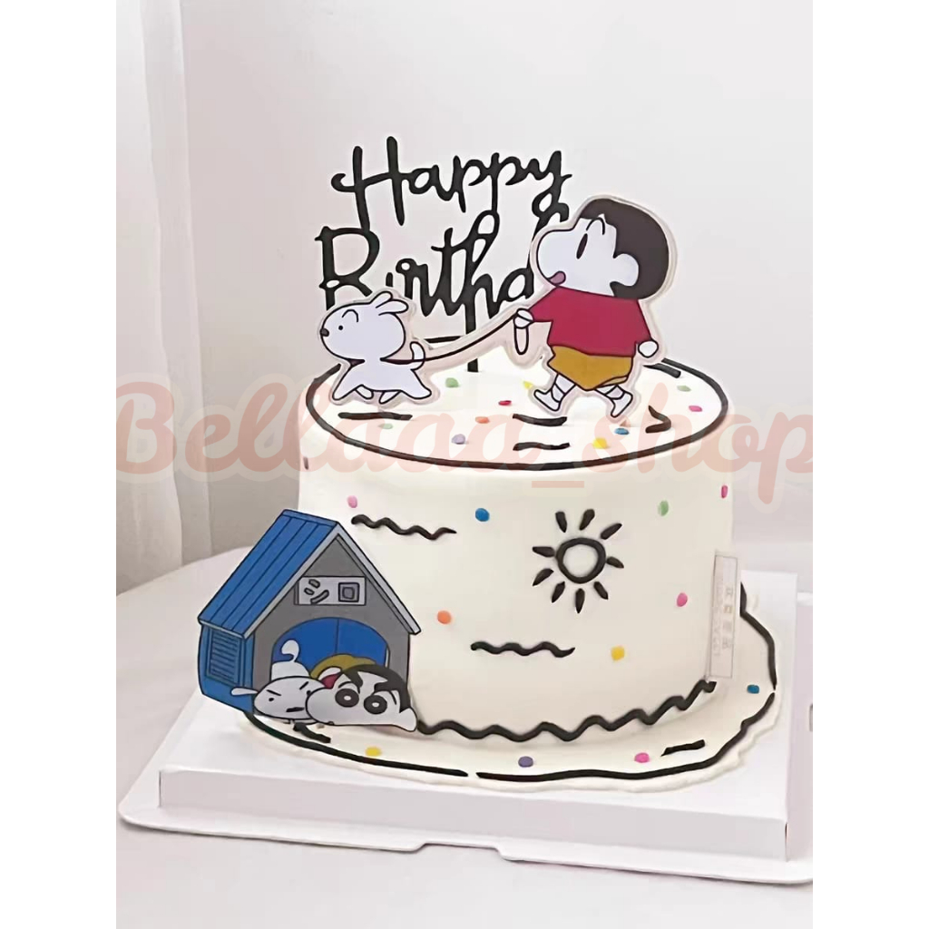 Shinchan Cake Topper Cake Decoration | Shopee Malaysia