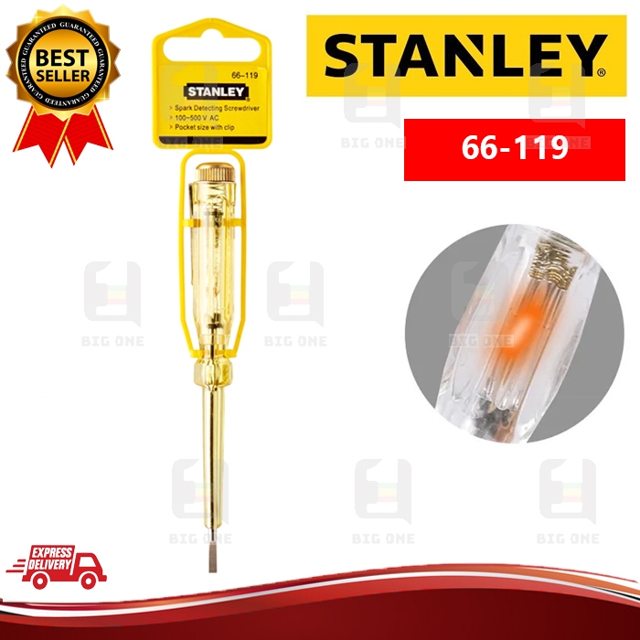 STANLEY 66-119 500V AC TEST PEN WITH NEON SPARK INDICATOR 66119 ...