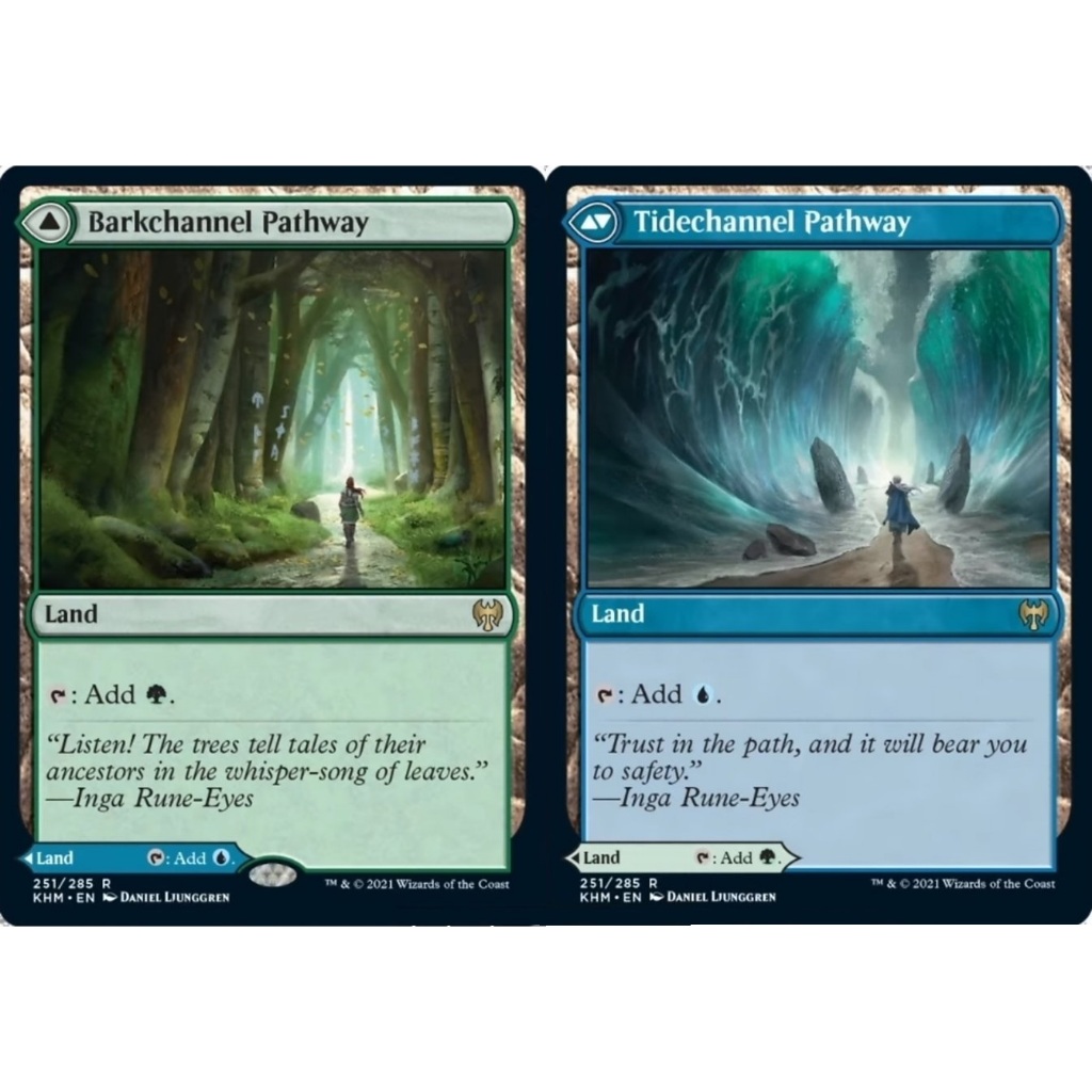 MTG Kaldheim (KHM) - Barkchannel Pathway // Tidechannel Pathway (Promos ...