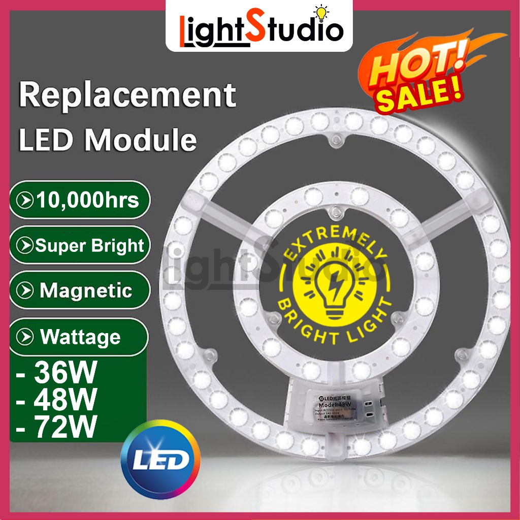 【High Brightness】LED Magnetic Module 36W/48W/72W (Daylight/3 Color ...