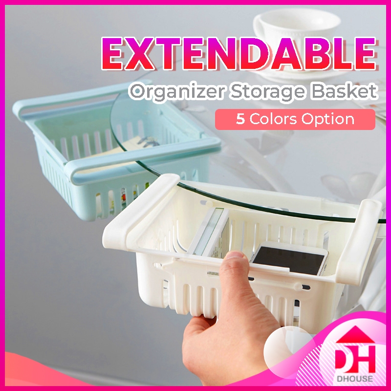 Retractable Drawer Storage Box Food Fresh Organizer Partition Hanging ...