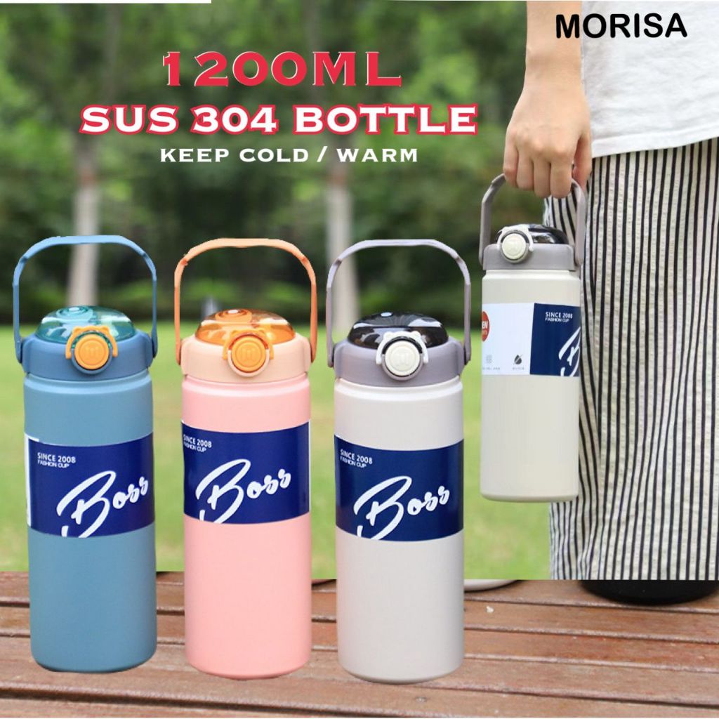 304 Stainless Steel 1200ml Water Bottle Thermos Vacuum Flask Bottle ...