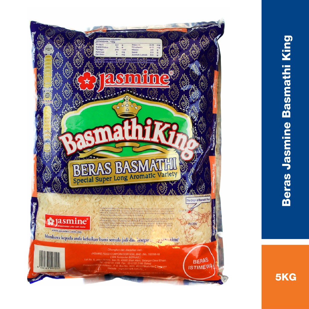 Beras Jasmine Basmathi King Special Super Long Rice 5kg | Shopee Malaysia