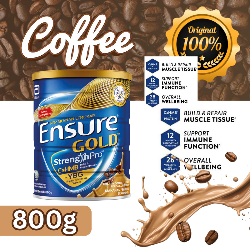 ENSURE GOLD Vanilla Wheat Coffee ENSURE GOLD 850g 400g 2.4kg susu ensure gold | Shopee Malaysia