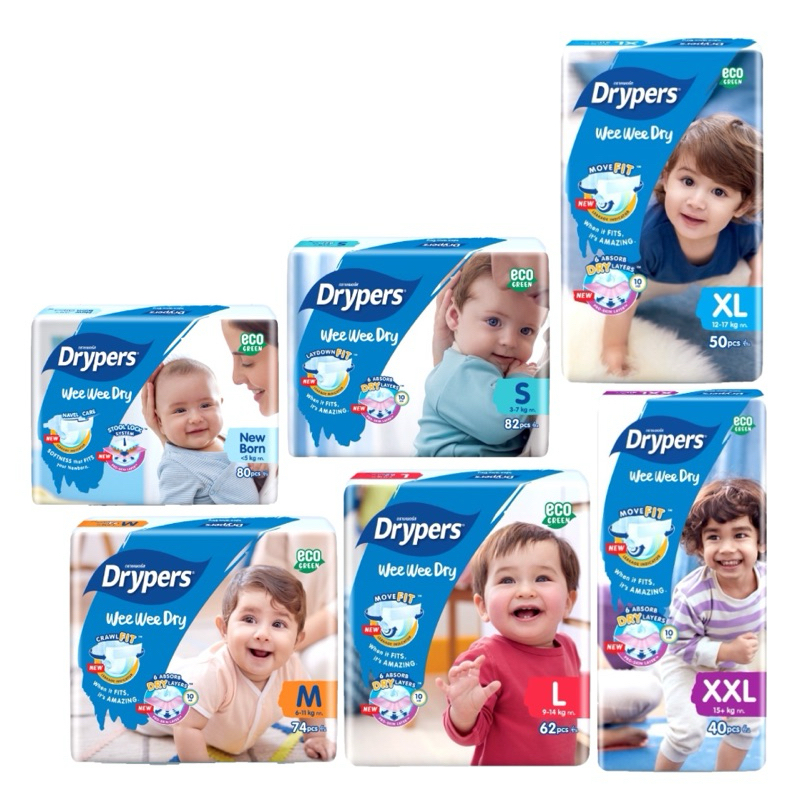 (Repack) Drypers Wee Wee Dry / Classic / Pants | Shopee Malaysia