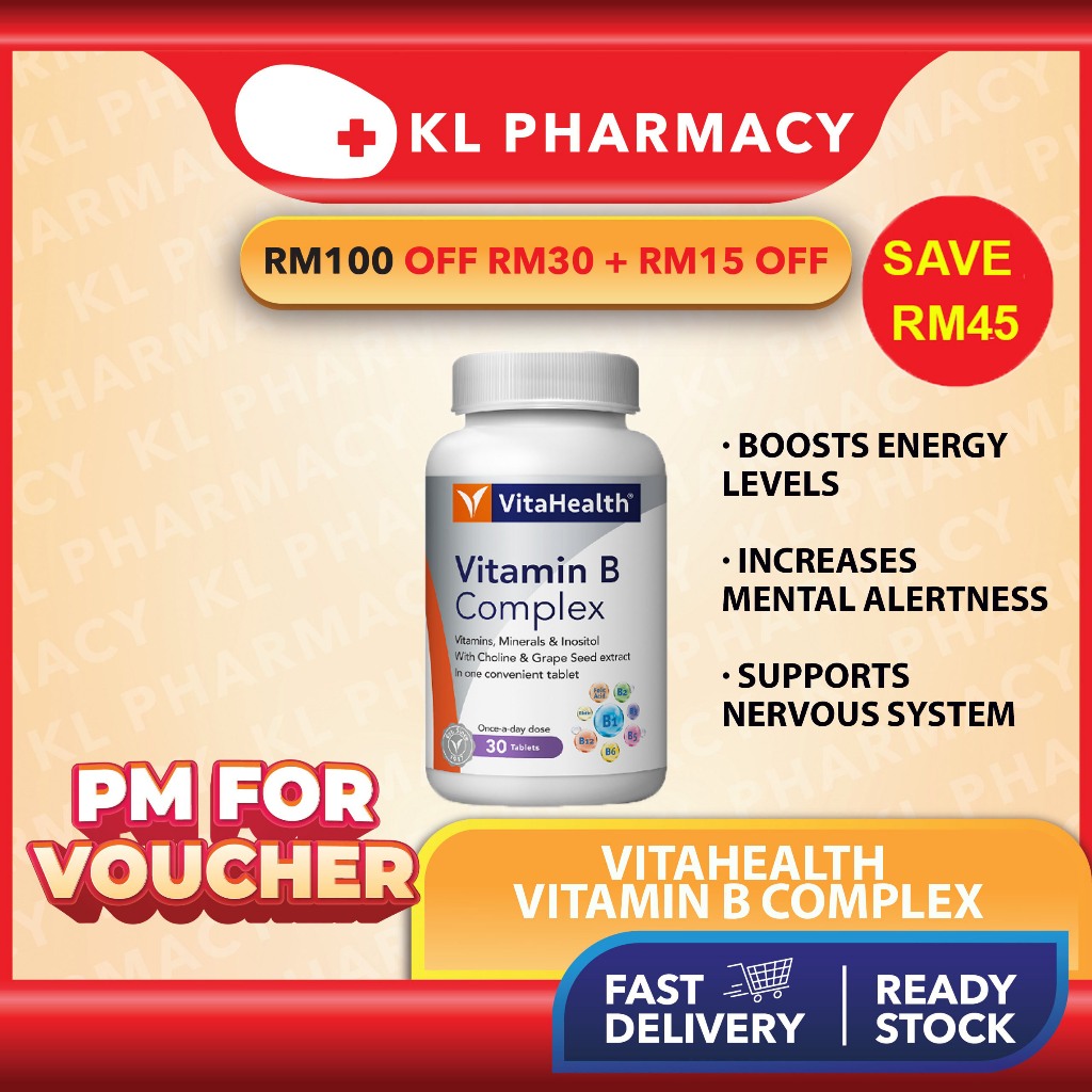 VitaHealth Vitamin B Complex 100'S | Shopee Malaysia