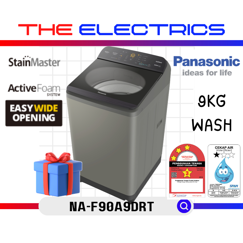 PANASONIC 9KG Top Load Washing Machine for Stain Care NA-F90A9DRT / NA ...