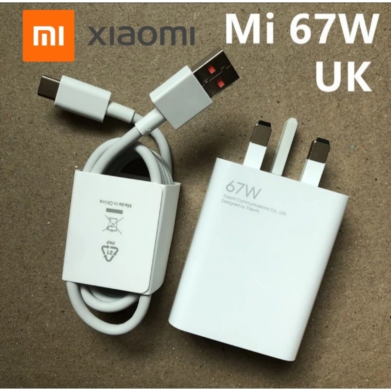 Charger Xiaomi Mi 67W 55W TurboCharge Redmi Note 13 12 Mi 11T 11 Lite ...