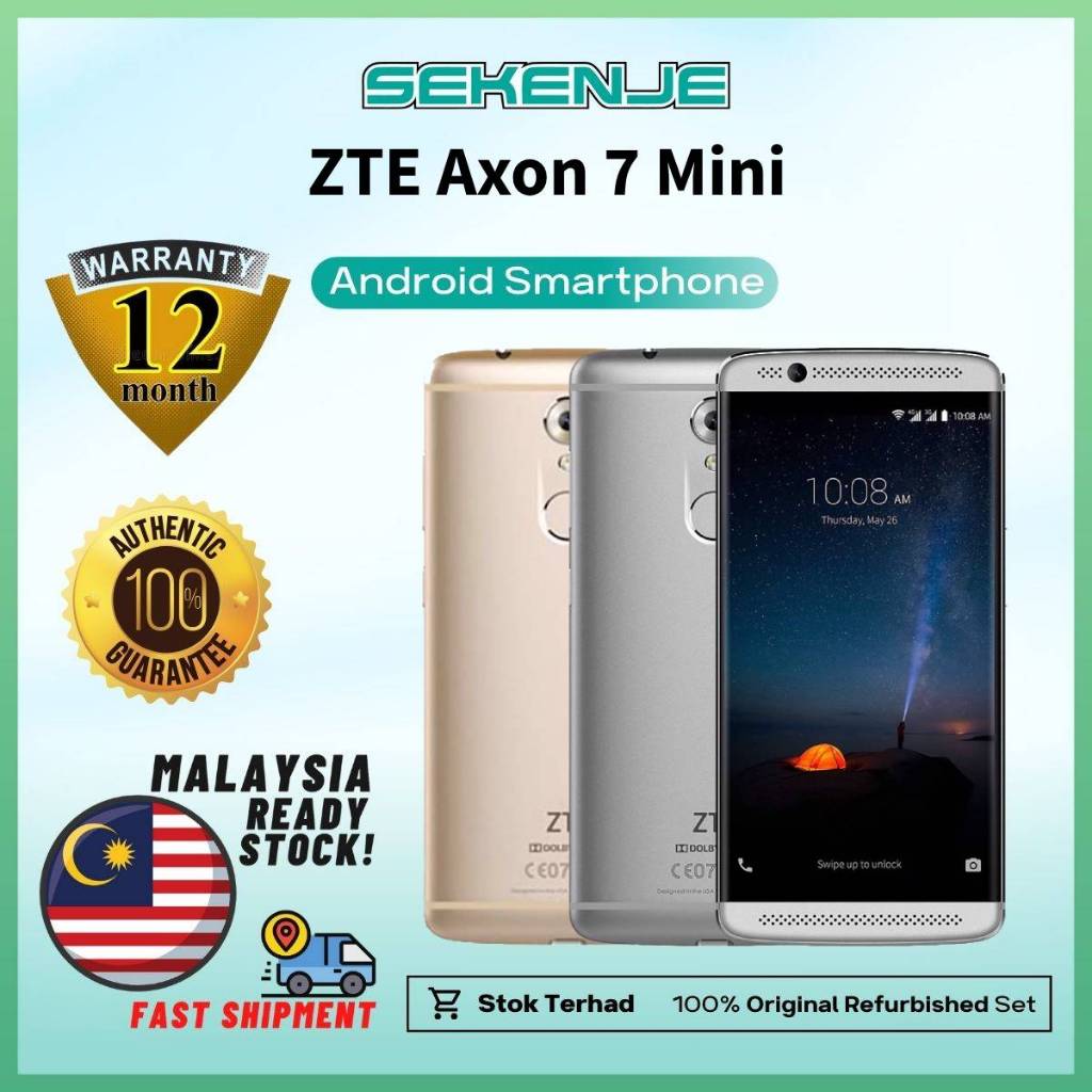 ZTE Axon 7 Mini 32GB + 3GB RAM 100% Original Secondhand Used Smartphone, 1 YEAR WARRANTY ...