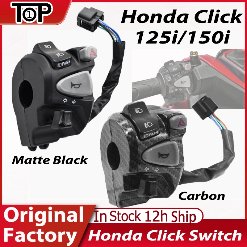 Domino Handle Switch For Honda Click with Pssing Light Hazard Light ...