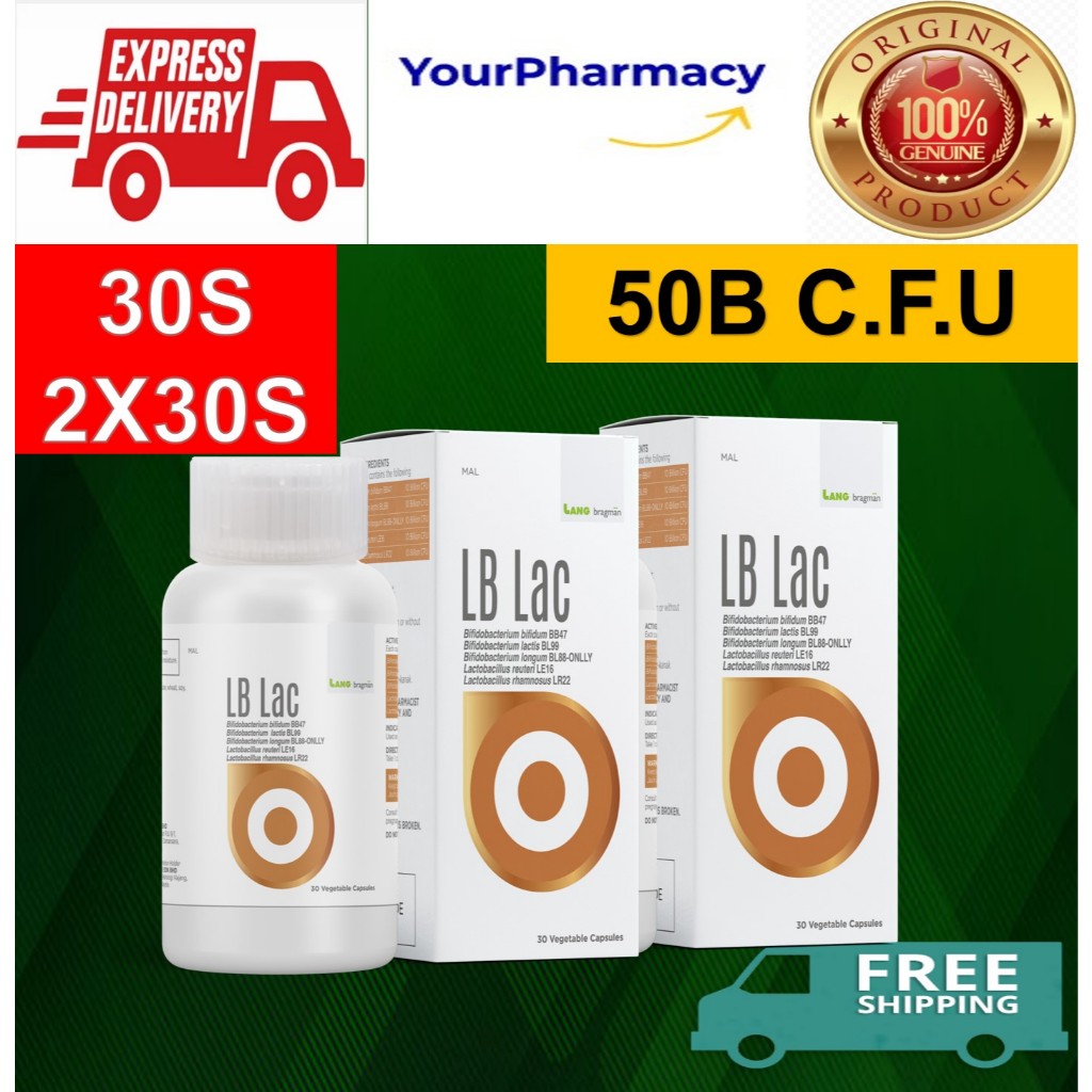 Lang Bragman LB LAC 50B C.F.U probiotic [30s / 2x30s] | Shopee Malaysia