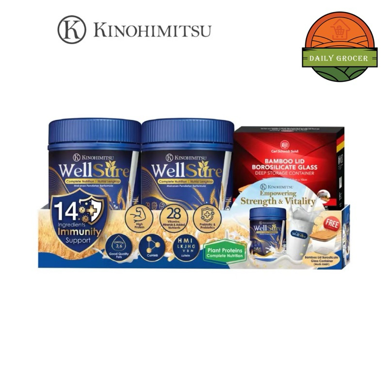KINOHIMITSU Wellsure 850g X2 FREE 1.5L casserole with lid (on pack)! | Shopee Malaysia