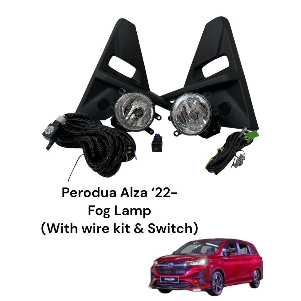 Perodua Alza 2022- OEM Fog Lamp (With Wire Kit & Fog Lamp Switch ...