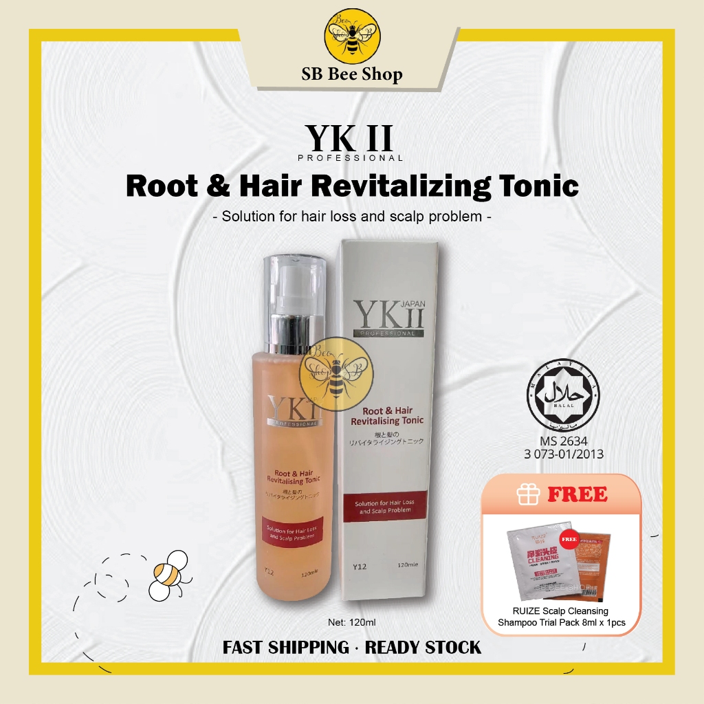 YKII Root & Hair Revitalizing Tonic 120ml - Free RUIZE Scalp Cleansing ...