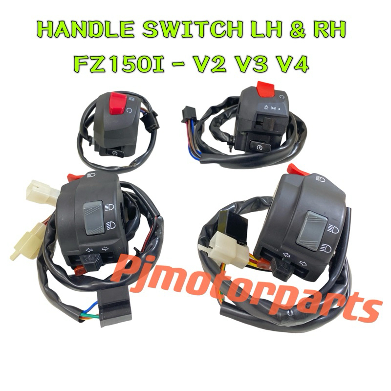 YAMAHA FZ150 FZ150i NEW V2 V3 V4 - LH RH HANDLE SWITCH HORN SIGNAL SUIS ...