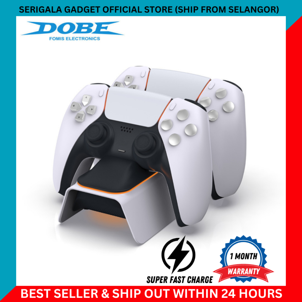 NEW PS5 Dobe Charging Dock For Dualsense Wireless Controller | Shopee ...
