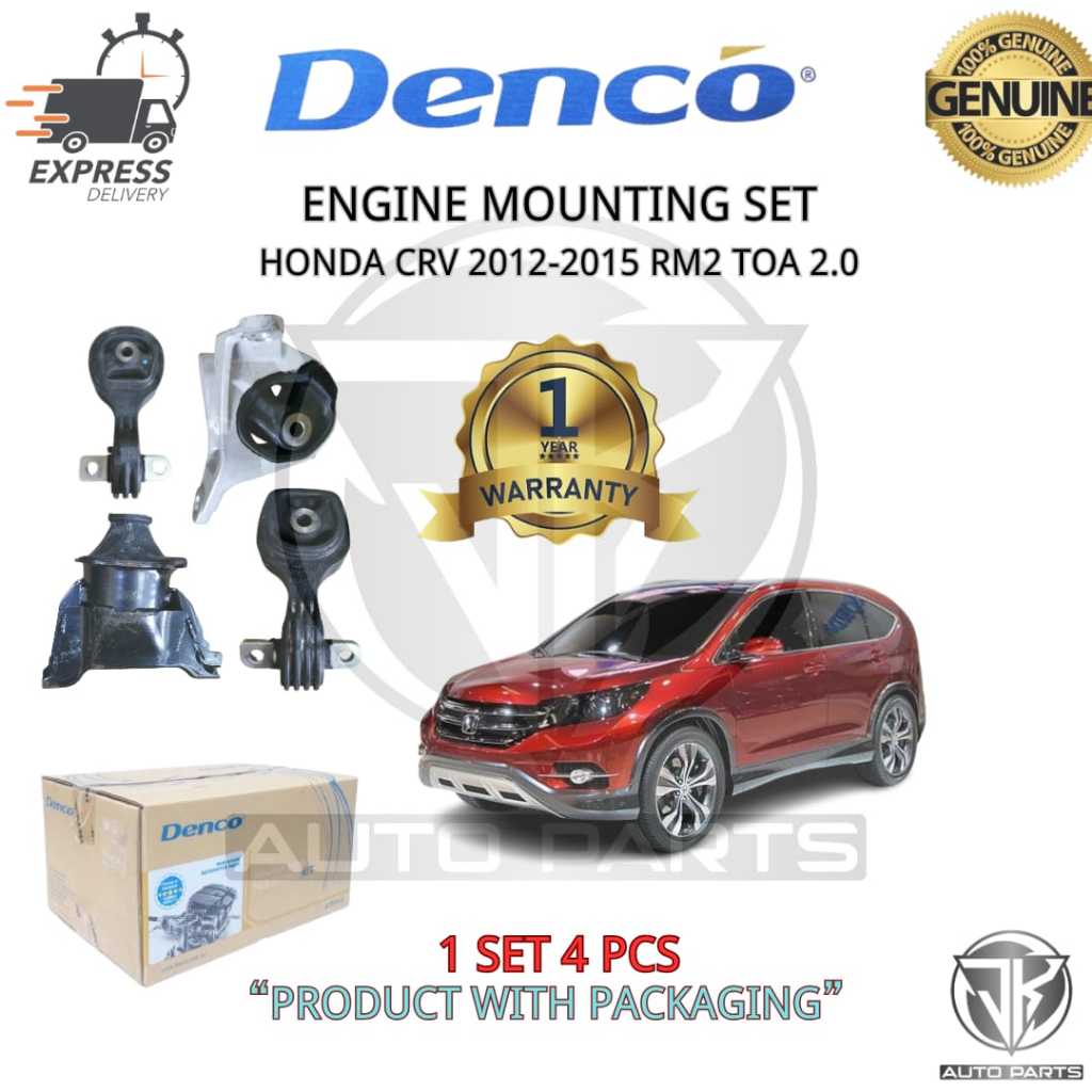 #DENCO#ENGINE MOUNTING SET HONDA CRV 2012-2015 RM2 TOA 2.0 (MK-220024 ...