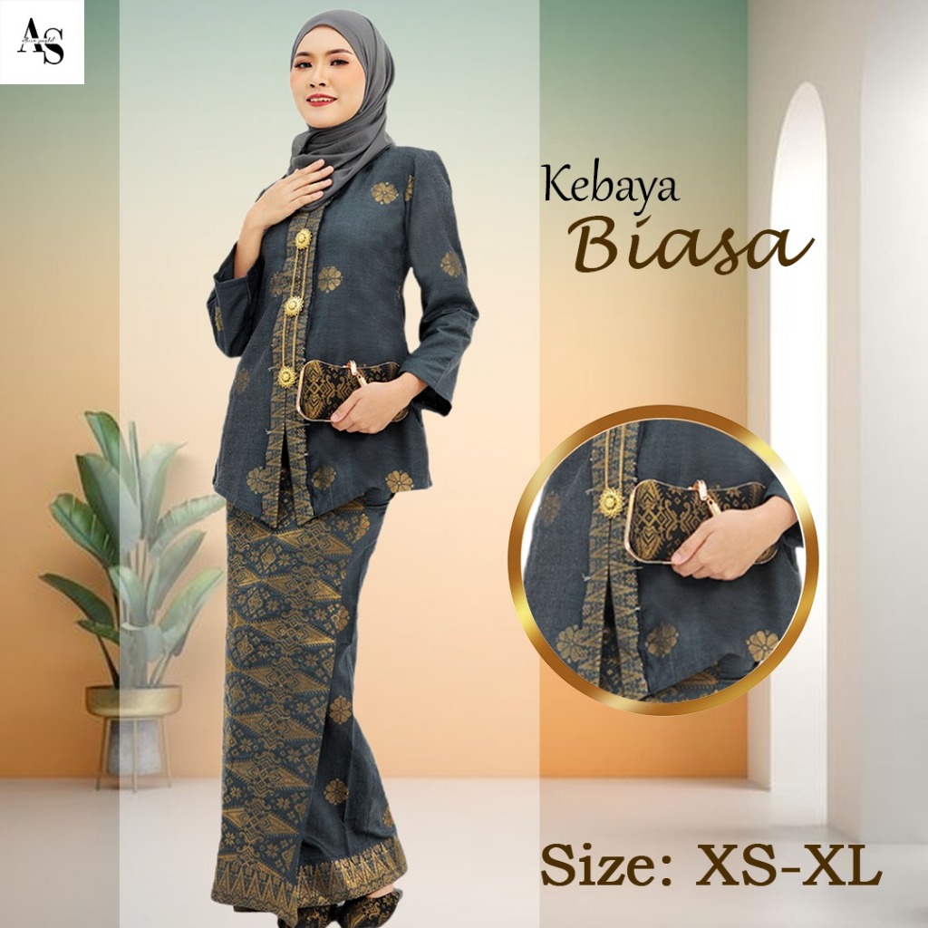 SIZE XS - XL | Baju Kebaya Biasa | By Athirah Songket | Cotton 100% | Baju Raya 2024 | Shopee ...
