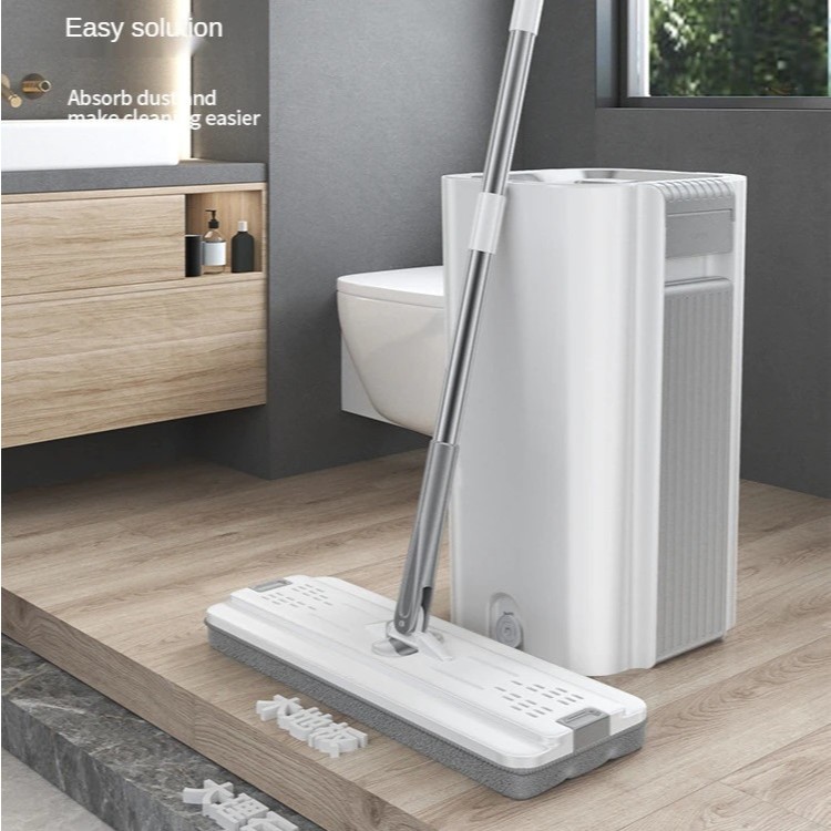 READY STOCK ️High Quality Slim Scratch Mop Self-Wash And Squeeze Dry ...