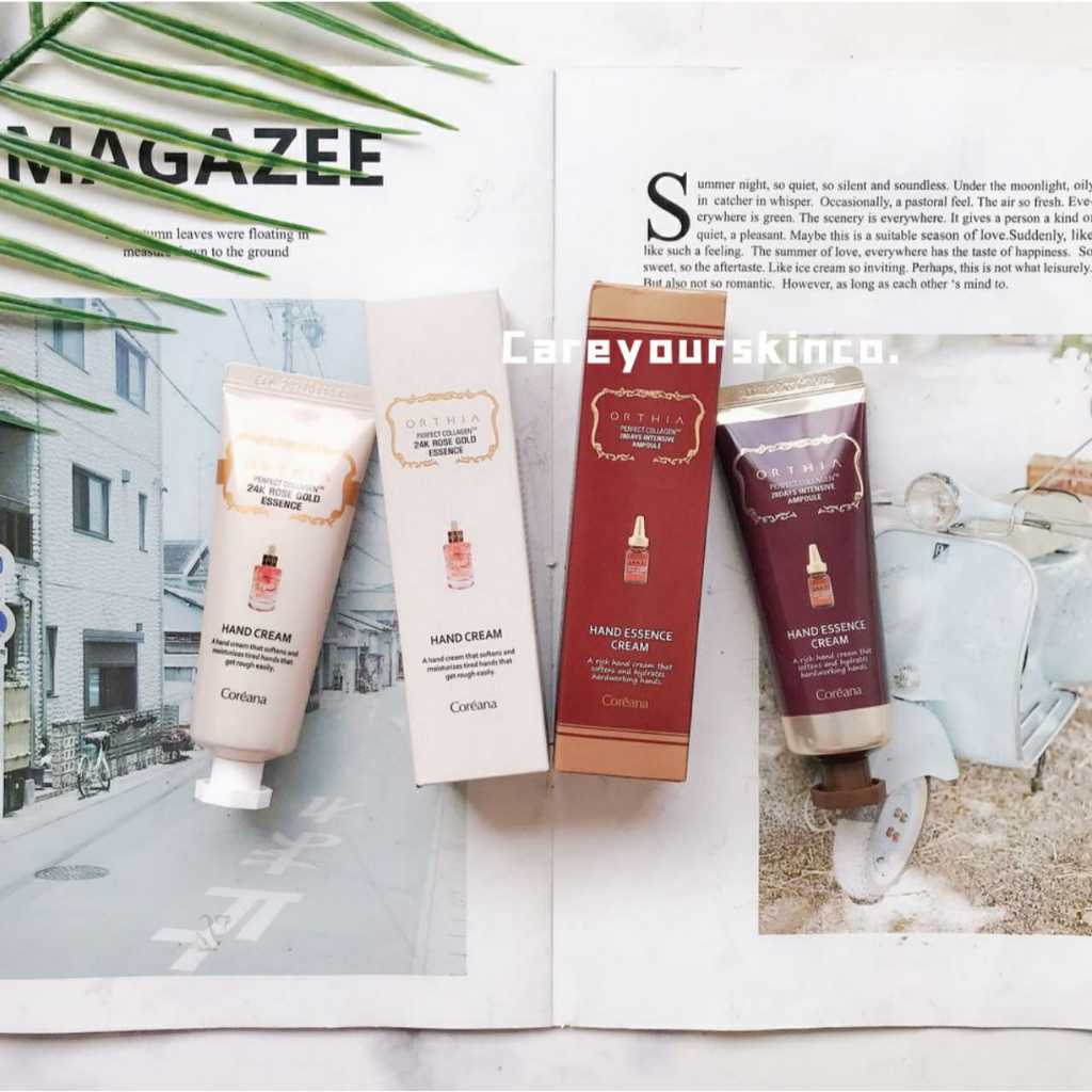 现货免运！ COREANA 24K Rose Gold Essence Hand Cream 黄金玫瑰安瓶护手霜 / 28days ...