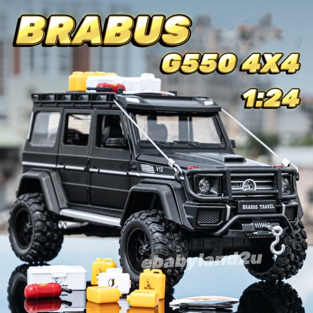 Die Cast 1:24 Brabus G550 Pull Back With Lights And Sound Diecast Vehicle Models | Shopee Malaysia