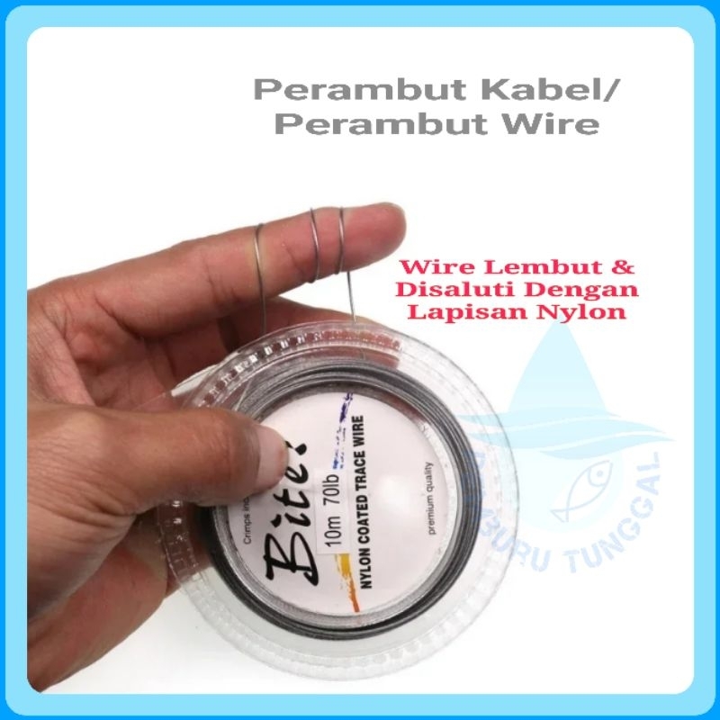 Perambut Kabel, Perambut Wire untuk ikan bergigi tajam seperti Tenggiri ...