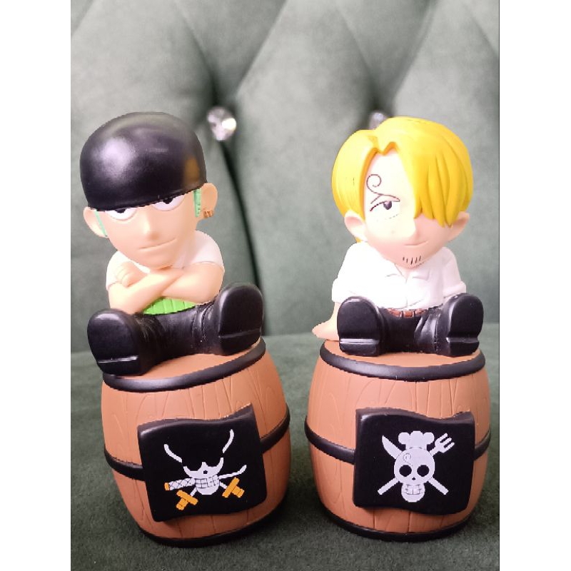 One Piece Roronoa Zoro And Sanji Soft Vinyl Coin Bank Figure Banpresto ...