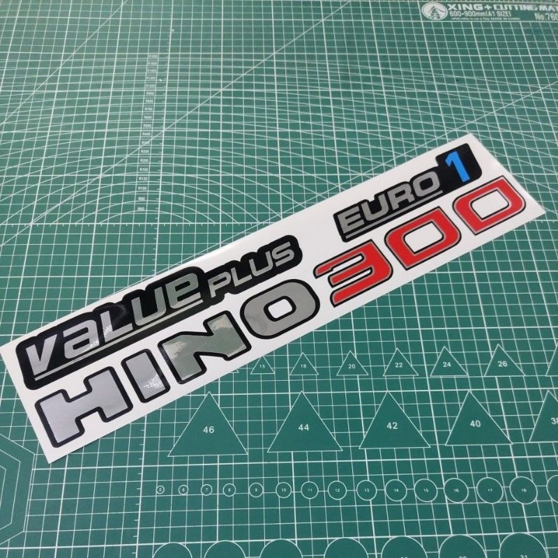 sticker hino 300 value plus euro1 replacement sticker | Shopee Malaysia