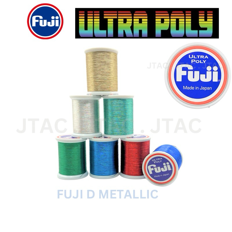 FUJI ULTRA POLY Metallic Thread Size A & D for Guide Wrapping & Rod ...
