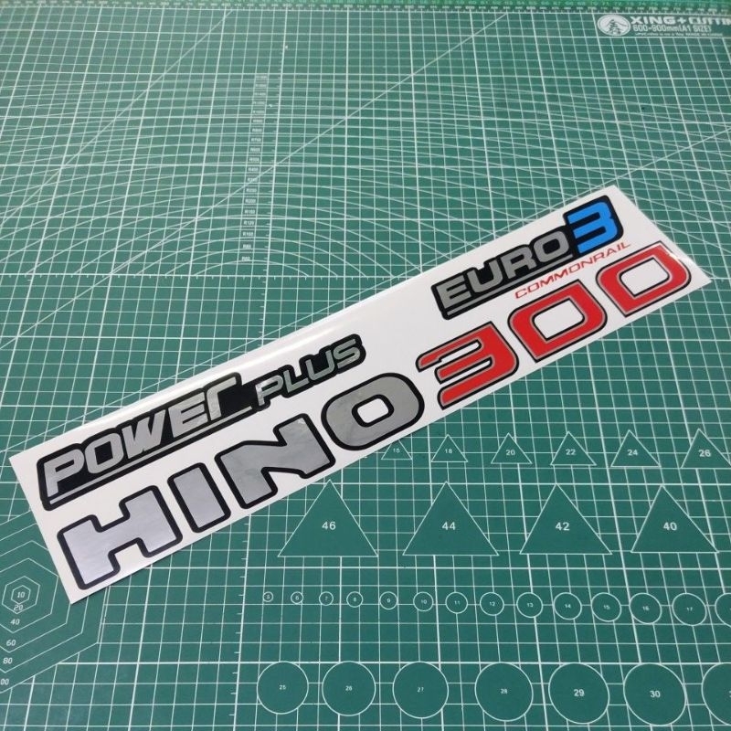 sticker hino 300 power plus euro3 replacement sticker | Shopee Malaysia