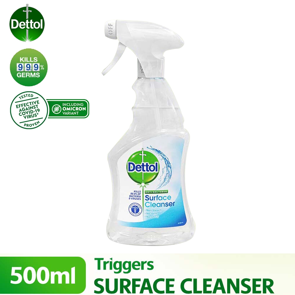 DETTOL ANTIBACTERIAL SURFACE DISINFECTANT TRIGGER-500ML | Shopee Malaysia