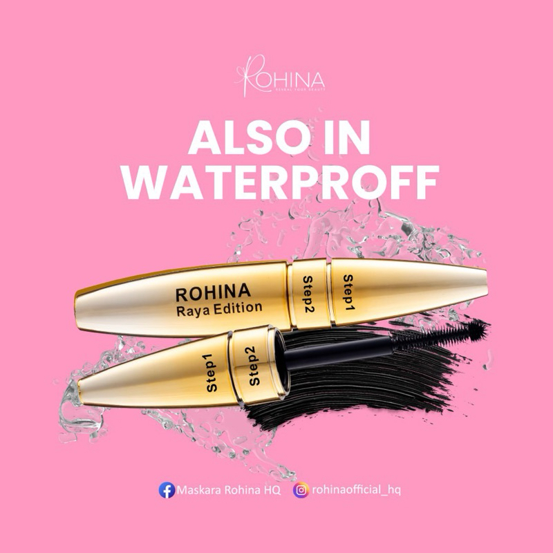 ROHINA MASCARA GOLD EDITION ORIGINAL HQ | Shopee Malaysia