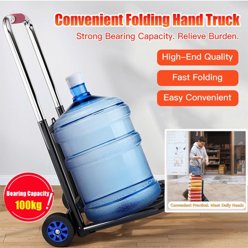 Trolley Heavy Duty MAX 300KG Troli Barang Portable Extendable Hand ...