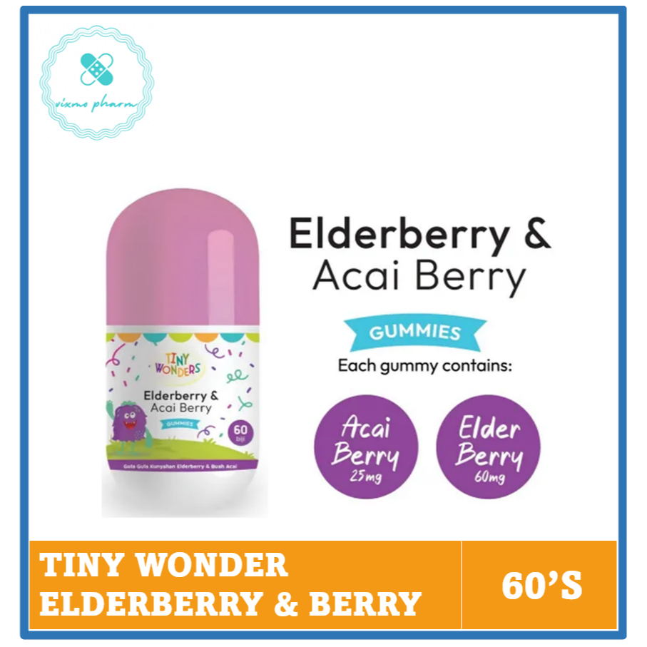 TINY WONDERS ELDERBERRY & ACAI BERRY GUMMY (60S) MALAYSIA READY STOCKS ...