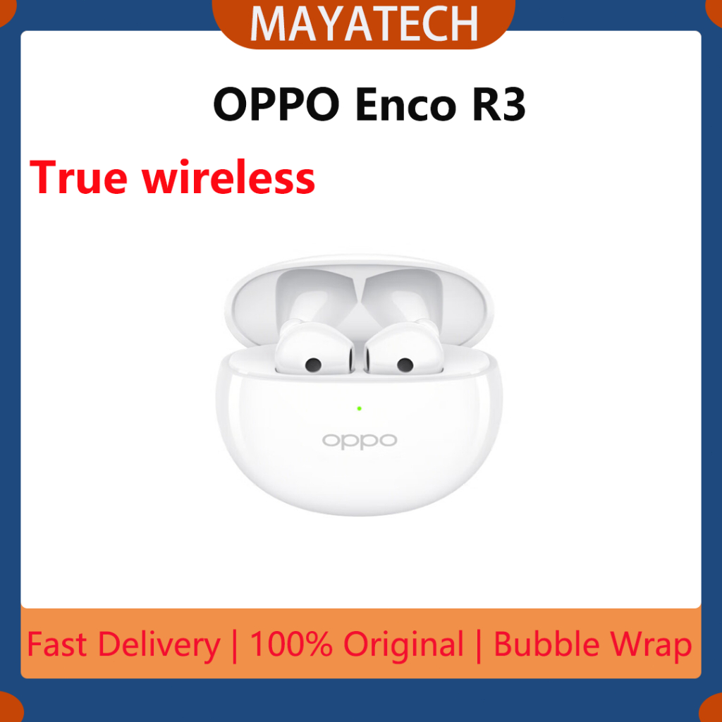 OPPO Enco R3 true wireless semi in ear Bluetooth | Shopee Malaysia