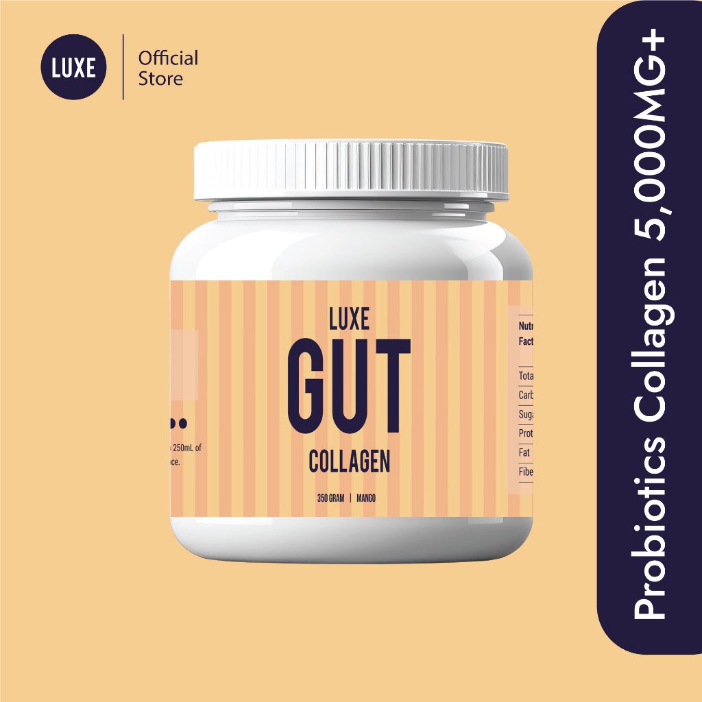 LUXE's Gut Collagen in Mango (300g) 30 days/ 30's | Psyllium Husk ...