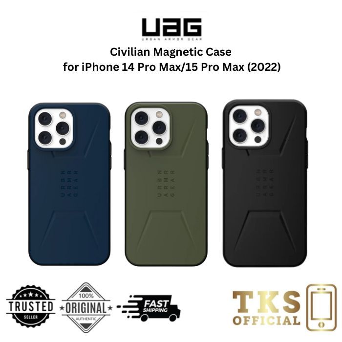 UAG Civilian Magnetic Case for iP 14 Pro Max/15 Pro Max (2022) | Shopee ...