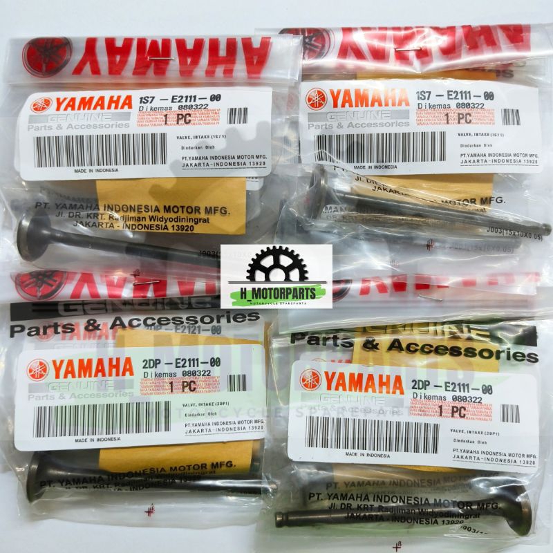 VALVE SET ORIGINAL 1S7 LC135 Y15 FZ150 2DP Y16 NVX NMAX R15 INTAKE ...