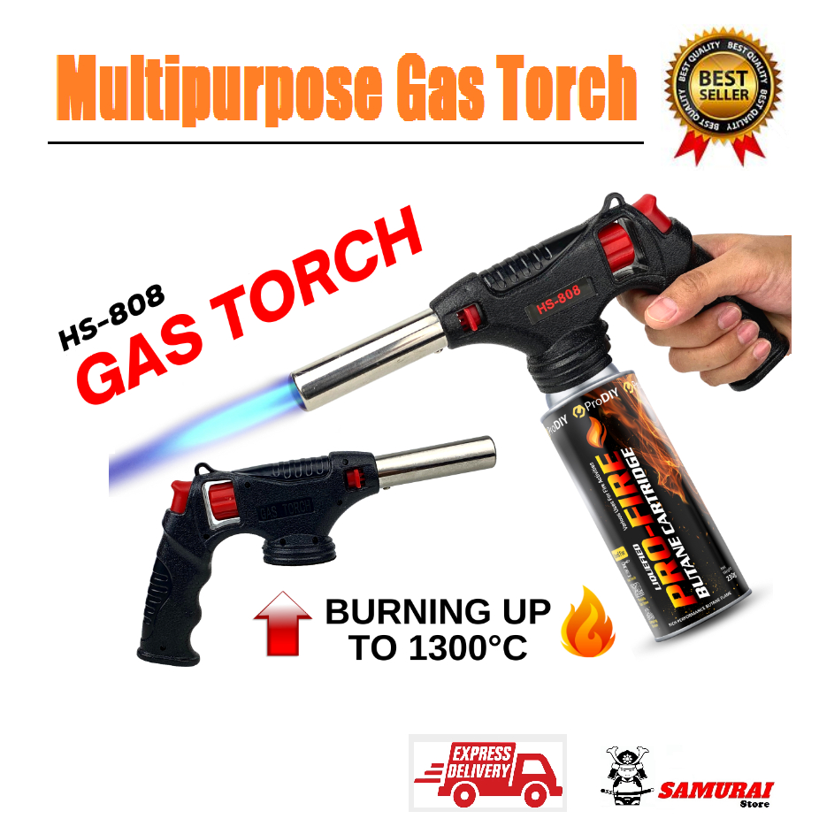 HS-808 Multipurpose gas torch gun gas welding torch blow torch butane gas torch burner torch 喷火枪 ...