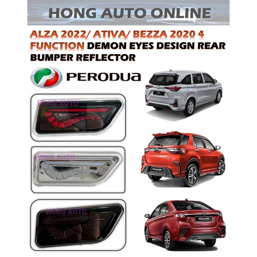 Perodua Ativa / Bezza 2020 - 2024 / Alza 2022 - 2024 DTK Demon Eyes Design 4 Function Rear ...