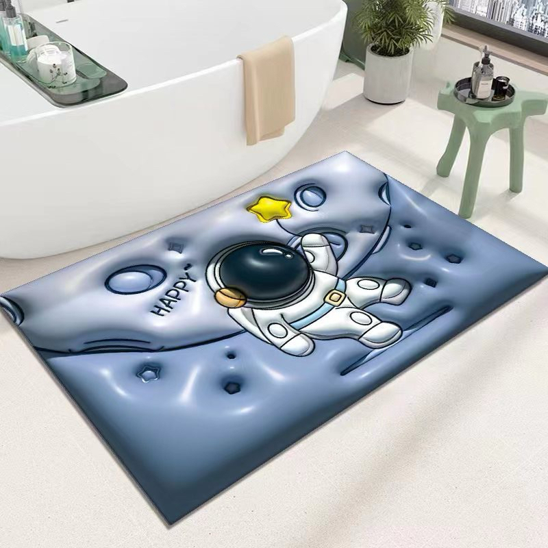 Absorbent Bath Mat Diatom Mud Bathroom Mat Water Anti Slip Floor Toilet ...