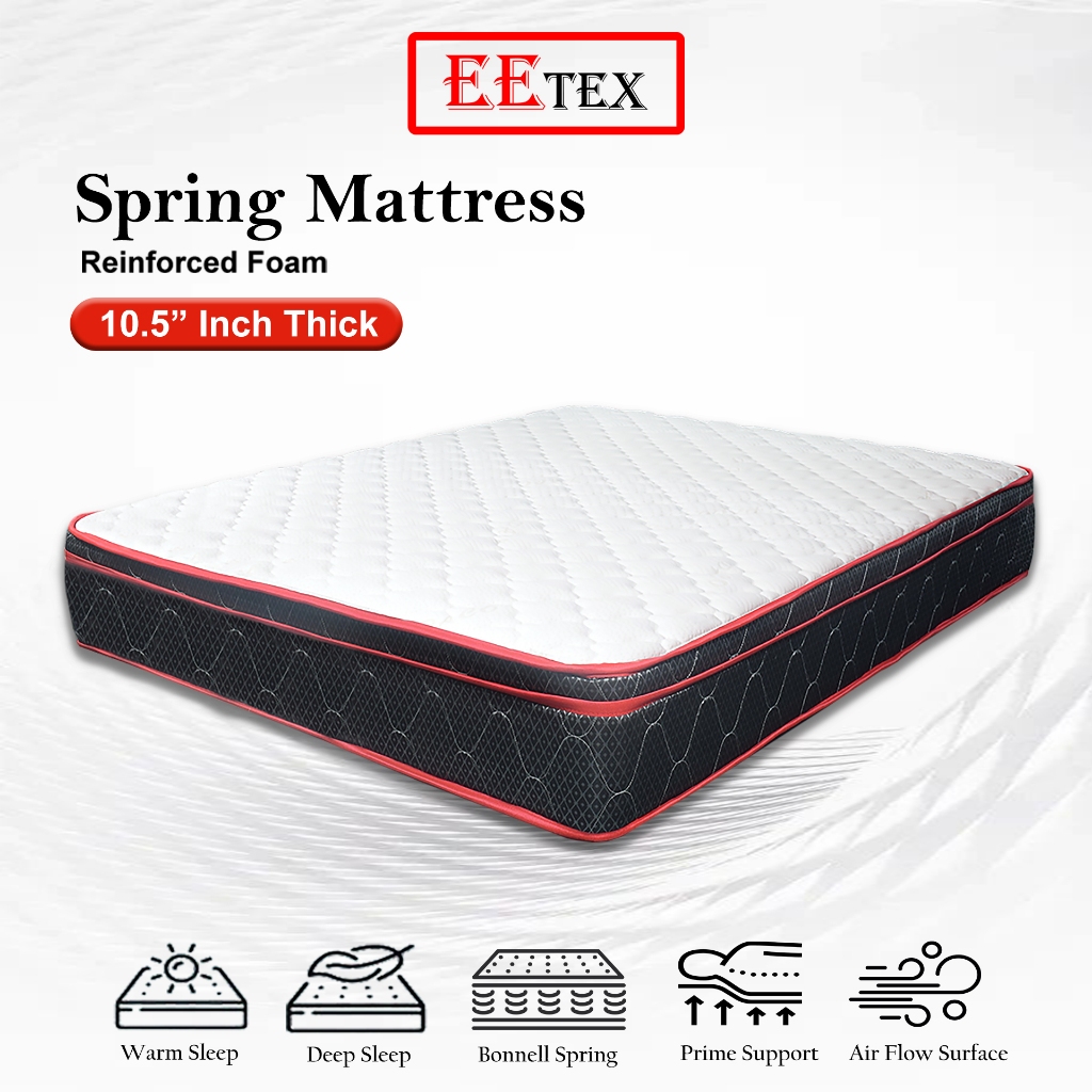 EE TEX 10.5" Inch Queen King Single Super Single Size Mattress Quality ...