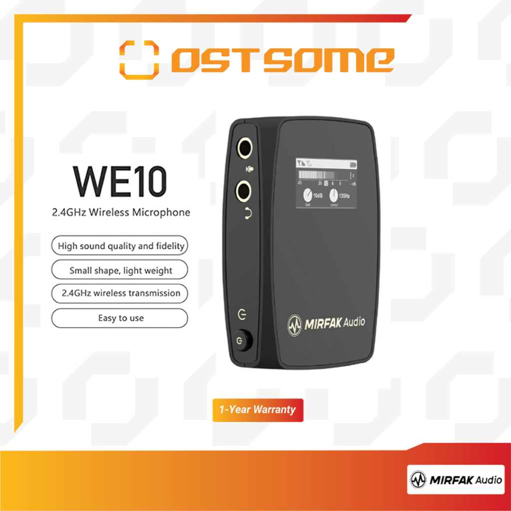 MIRFAK WE10 - Dual Channel Compact Wireless Microphone | Shopee Malaysia