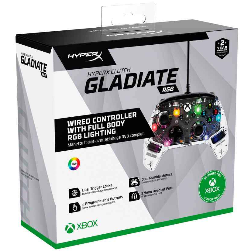 # HyperX Clutch Gladiate RGB - Wired RGB Gaming Controller # | Shopee ...