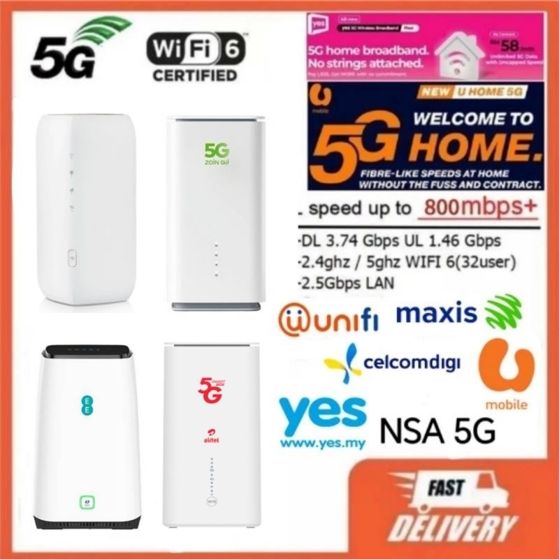 5G Fastmile3 OPPO T1A Modem X25PRO Nr5103 EE / 3UK Network Dual band ...