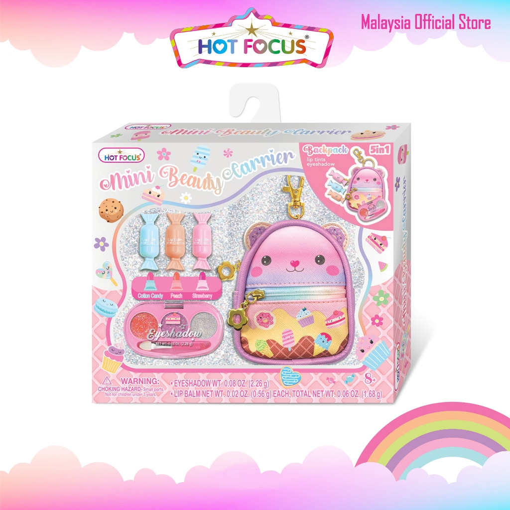 Hot Focus Mini Beauty Carrier Sweet Cosmetic (150SW) Washable Non-Toxic ...
