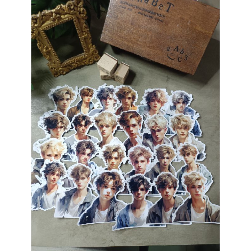 High School Boy Ver.2 Stickers (150 gsm Glossy Photo Paper Sticker ...